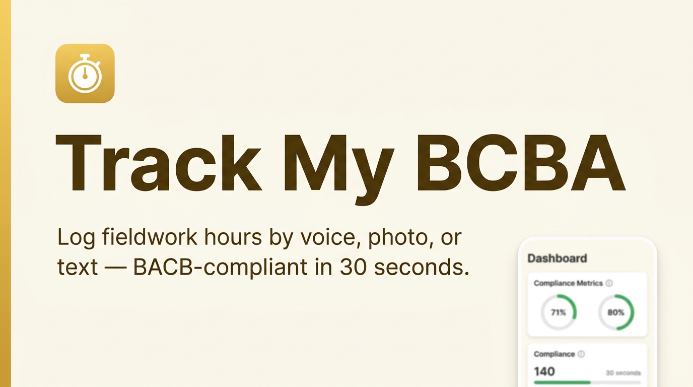 M-FVF Guide: Monthly Fieldwork Verification Form | Track My BCBA